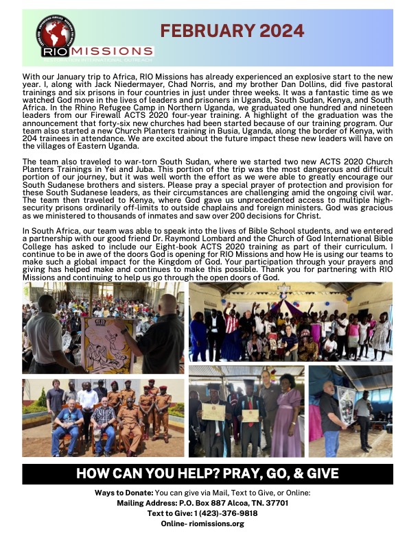 NEWS – RIO MISSIONS