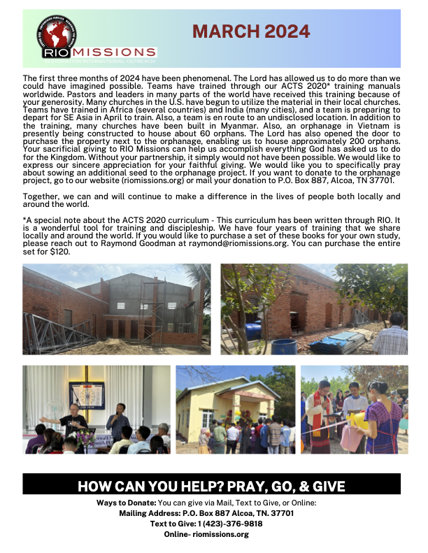 NEWS – RIO MISSIONS